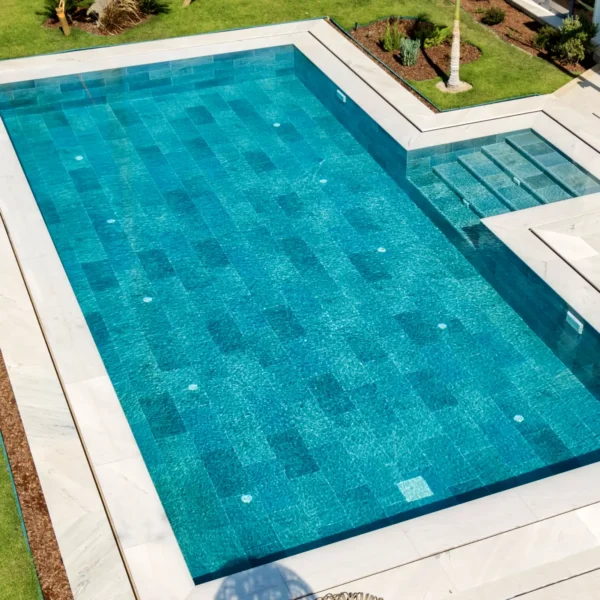 Serapool Firuze Mix Pool Tile - 33x66 cm